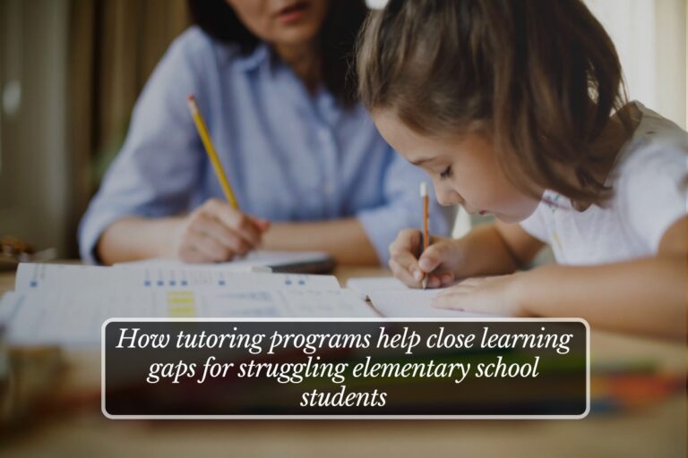 How tutoring programs help close learning gaps for struggling ...
